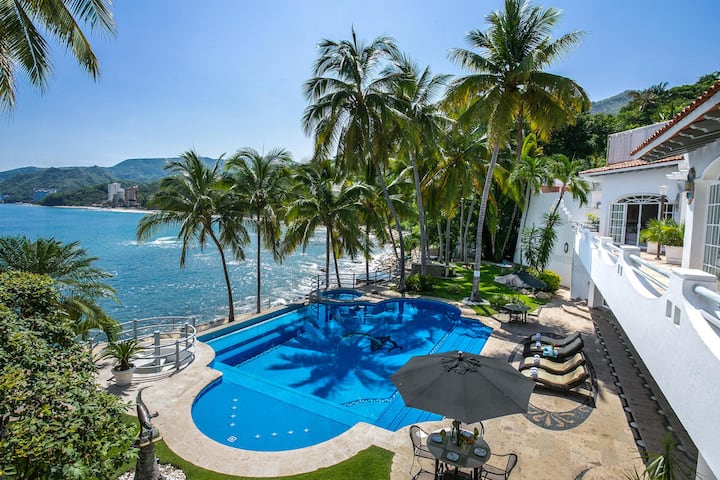 Villa La Mansion, Ocean Front-full Staff-sleeps 20 - Puerto Vallarta
