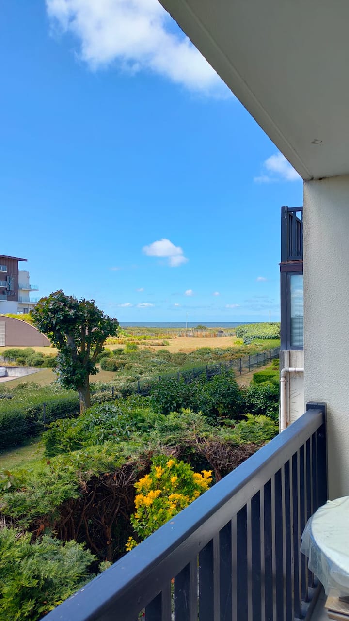 Joli T2 + Balcon Ouest Vue Mer, Plage Et Thalasso - Cabourg