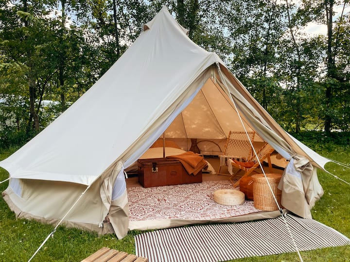 Nomadennest Belltent Bij Het Bos - Drenthe