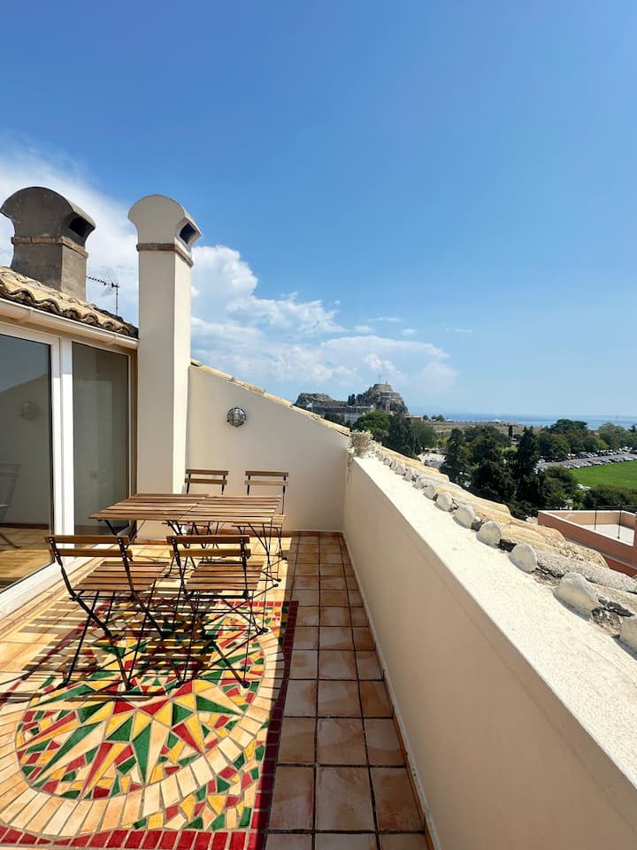 Ro 3fl Penthouse, Old Town Corfu - Corfú