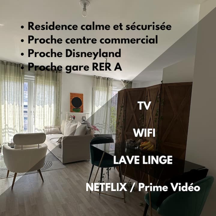 Studio Cosy Et Sécurisé - Noisy-le-Grand