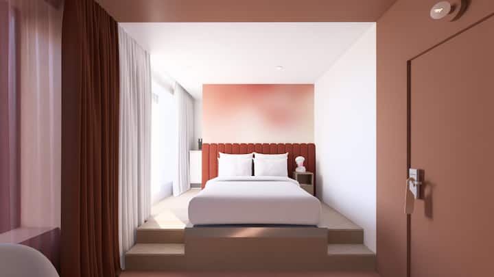 Chambre Deluxe Ville 5 - Rose Hôtel Invisible - Lévis