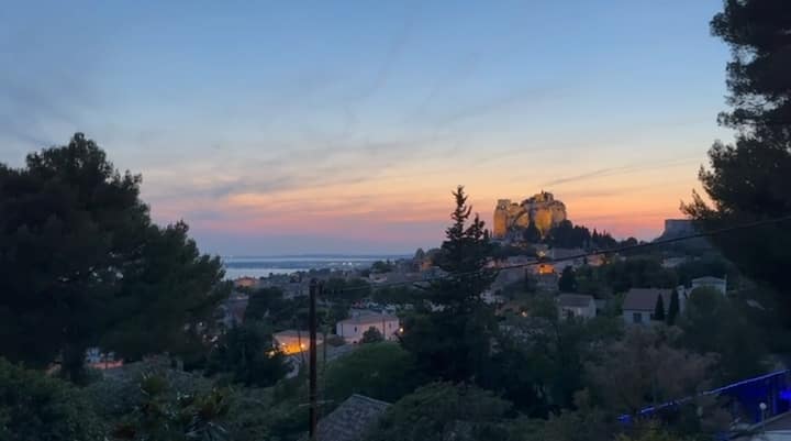 Villa En Provence Pour 5, Jardin & Vue - Marignane