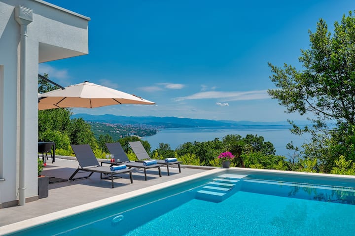Casa Marta With Pool & Sea View - Fiume (Croazia)