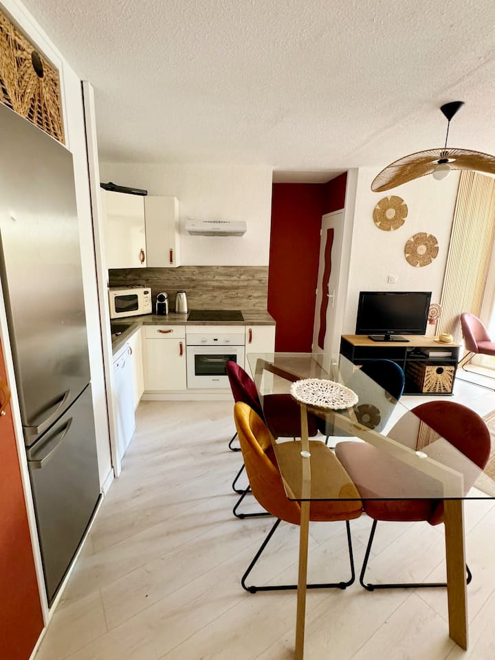 Charmant T2 Proche Port ! Terrasse Plancha Wifi ! - Agde