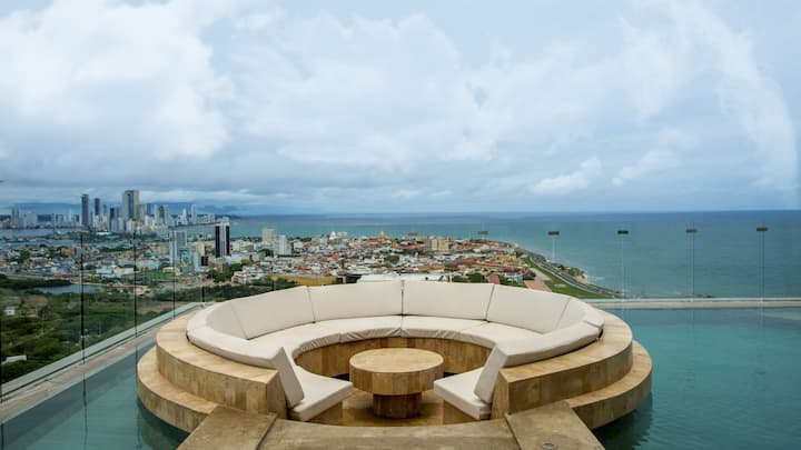 Espectacular Apt Con Vista Al Mar 2br - Cartagena
