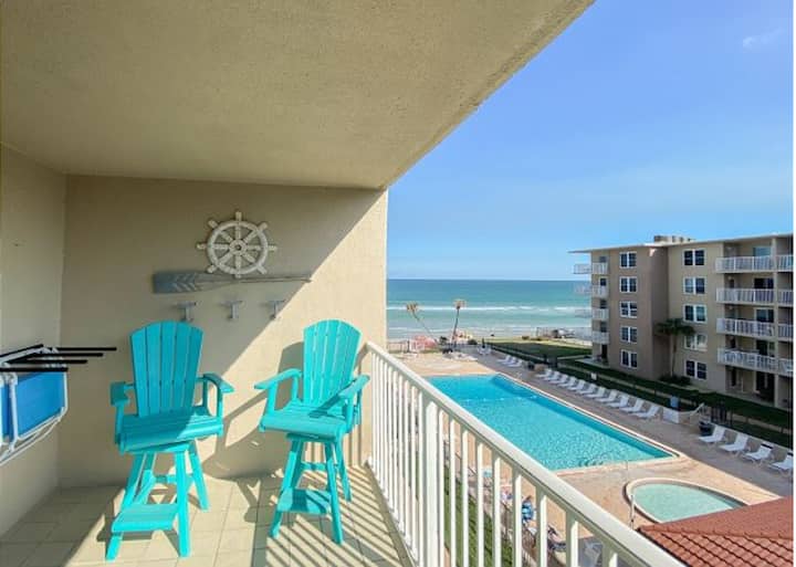 Ocean Views~sleeps 5~heated Pool~car Free Beach - New Smyrna Beach, FL