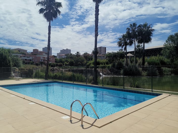 Appart 4personnes, Jardin, Piscine - Le Cannet