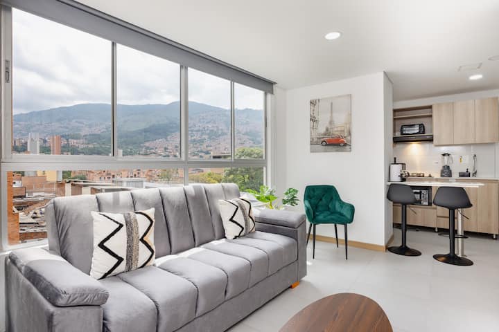 Stunning & Cozy Loft Downtown W/amazing Views! - Medellin, Antioquia, Colombia