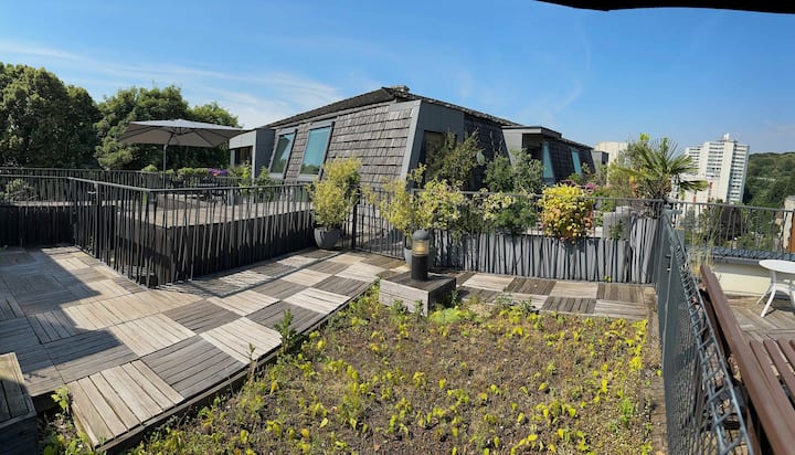 Penthouse Atypique 5 Pièces Rooftop 20' Défense - Hauts-de-Seine