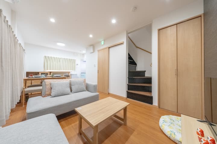 【Morninghug·sts】10分钟步行至天下茶屋站/18分钟直达namba/直达机场/宽敞安静 - Osaka