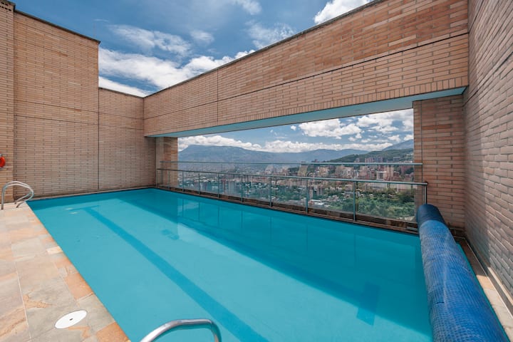 Poblado>amazing View>rooftop Pool>5 Min Provenza - Medellín