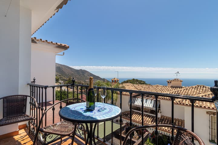 Mijas Pueblo: 3br Apt With Terrace And Views - Mijas