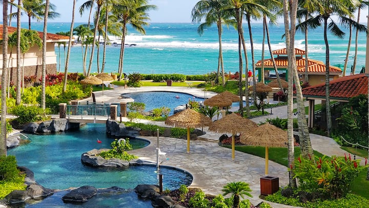 Beachfront Waiohai Club Resort +Amenities Included - Kauai, HI