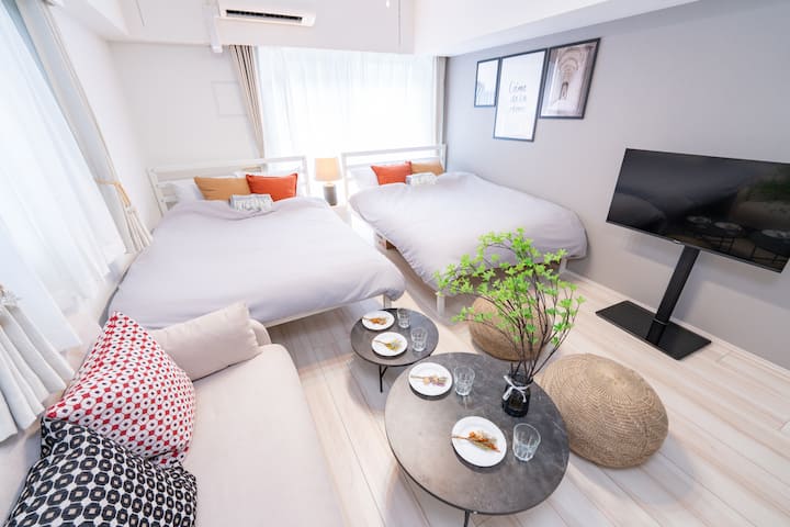 スカイツリー押上駅徒歩5分/コンビニ1分/築浅マンション/成田・羽田空港直通/max5名 - Tokyo