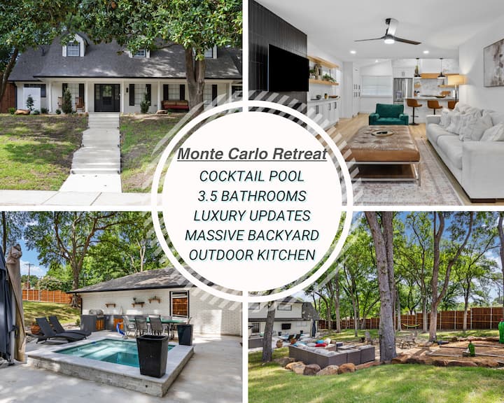 Elegant Villa | Heated Pool • Firepit • 3.5 Baths - Plano