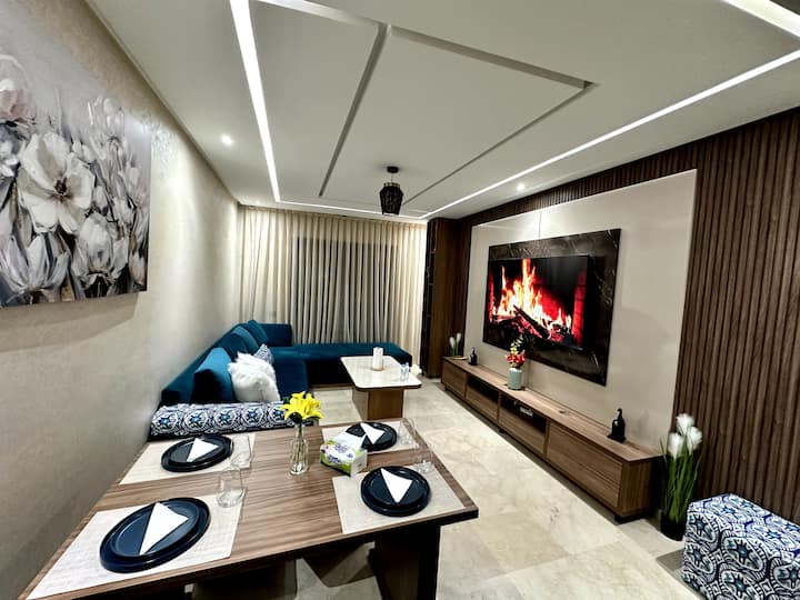 Bleu Oasis Flat Mg Privé : Pool/bed Ciné/netflix - Marrakesh