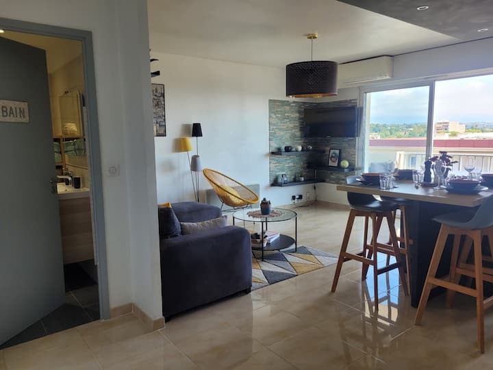 24 - Bel Appartement Avec Piscine - Antibes