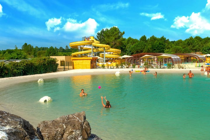 Mobil Home 6 Pers Camping 5* - Lit-et-Mixe