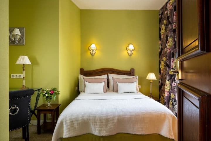 Chambre Double Verte -  Mas De Baumes - Claret