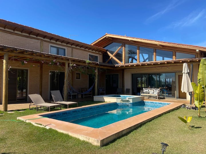 Chácara Estilosa Vista & Piscina - Atibaia