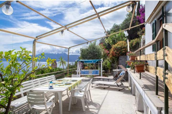 [5 Min. Dalla Spiaggia] Terrazza Vista Mare - Zoagli