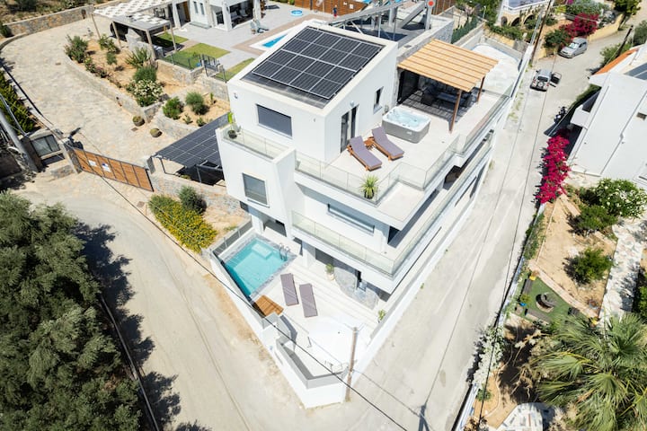 Luxury Villa W/ Plunge Pool And Hot Tub - Kreta