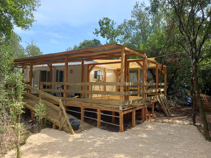 Mhome 2ch Terrasse40m2 Camping4* - Allègre-les-Fumades