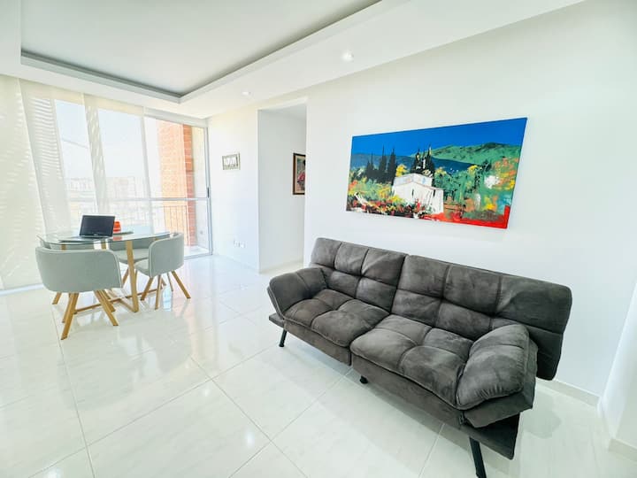 Encantador Apartamento Con Aire Y Piscina En Sur - Cali