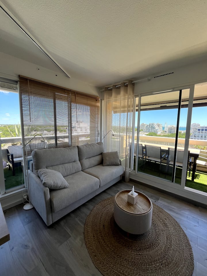 Studio Terrasse Panoramique En Plein Centre - La Grande-Motte