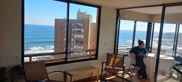 Comodo Depto Primera Linea - El Tabo