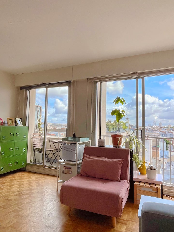 Studio Lumineux, Vue Sacré Cœur - Paris