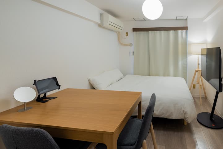 博多駅から徒歩10分/キッチン/バストイレ付/wifi完備【402】 - Fukuoka, Japan