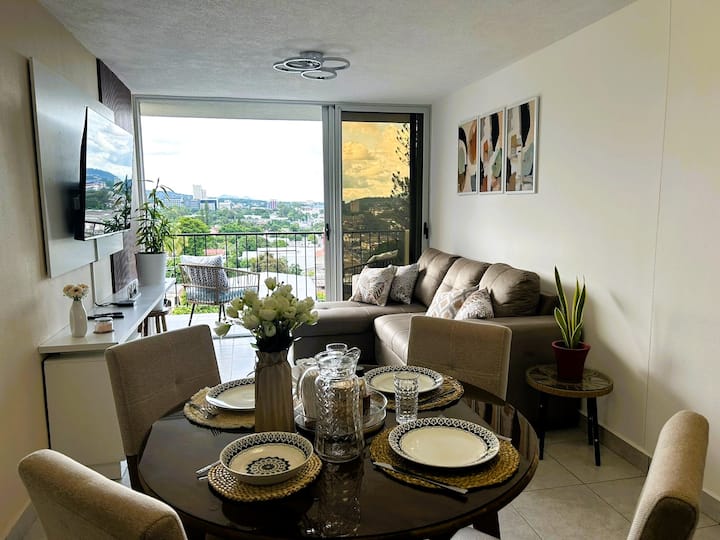 Cozy & Modern 3br-2ba Apt With City View/pool/gym - San Salvador