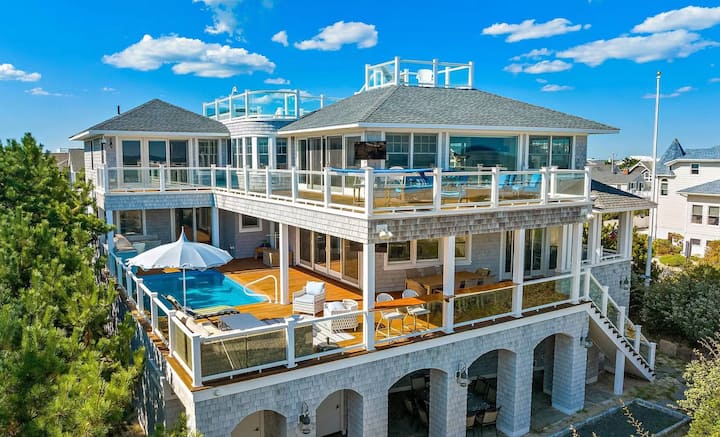 Oceanfront Castle In Lbi - Long Beach Island, NJ