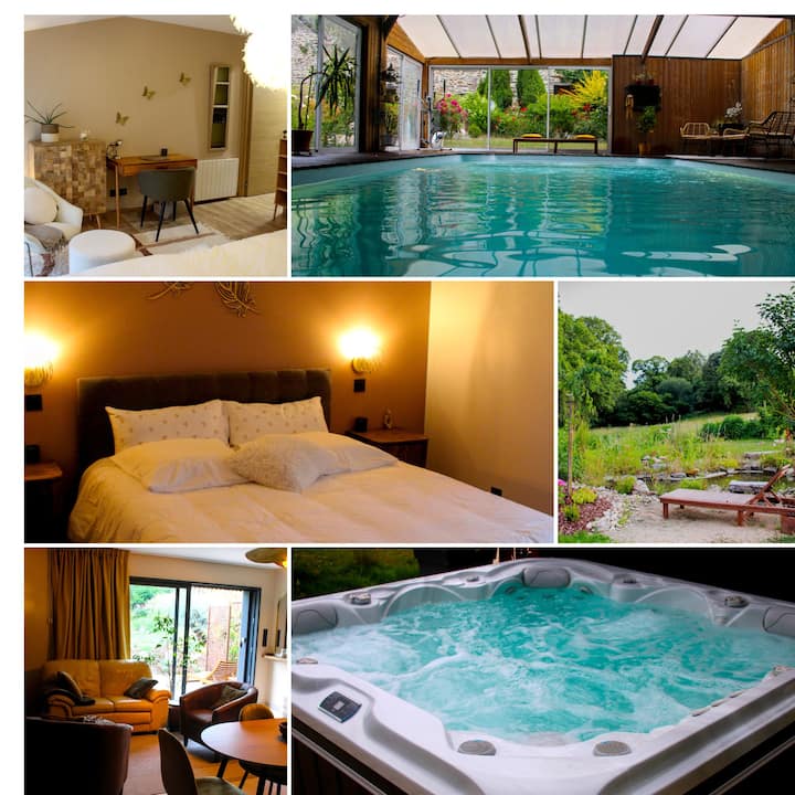 Nature Standing,pmr, Piscine,spa, L'aff & Papillon - Saint-Malo-de-Beignon