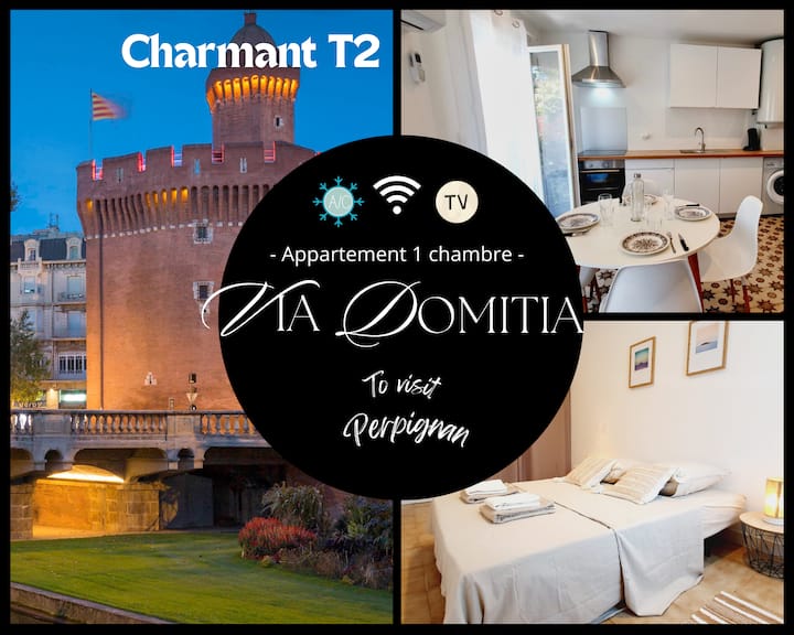 Charmant T2_via Domitia - N°4 - Perpignan