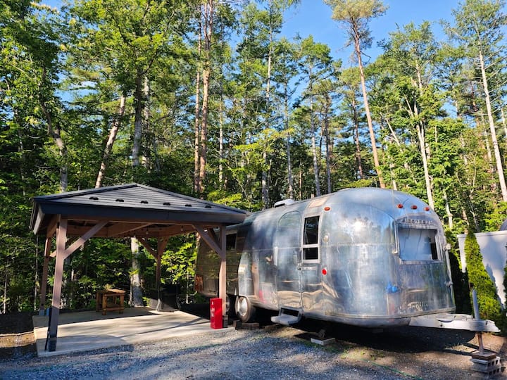 富士山Xお洒落なヴィンテージトレーラーairstreamで特別なグランピング体験！ - Mount Fuji