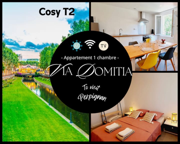 Cosy T2_via Domitia - N°5 - 佩皮尼昂