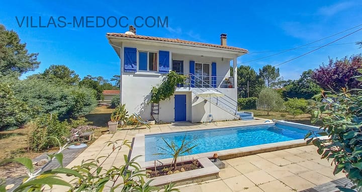 La Maison Bleu Villa R+1/piscine - Montalivet-les-Bains