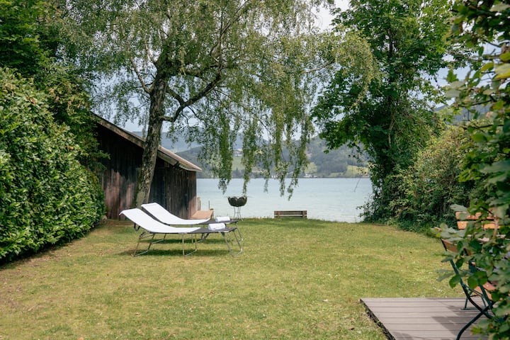 Apartment Am See Mit Garten - Attersee
