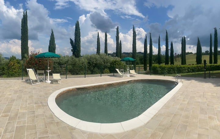 A Big Apartment With Pool In Tuscany - Volterra