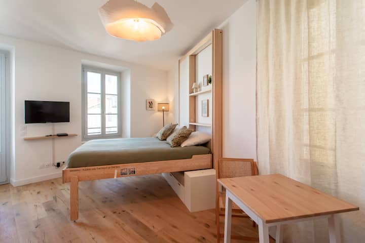 Central Balcon à 5mins Vieux Nice & Mer Clim Wifi - Nizza