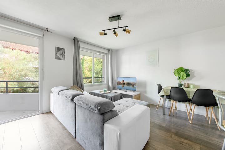 T3 Parking Gratuit, Balcon Et Résidence Sécurisée - Toulouse