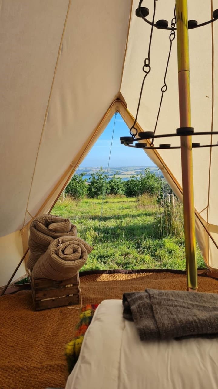 Meadowsweet @ The Orchard Bell Tent Camp - Salcombe