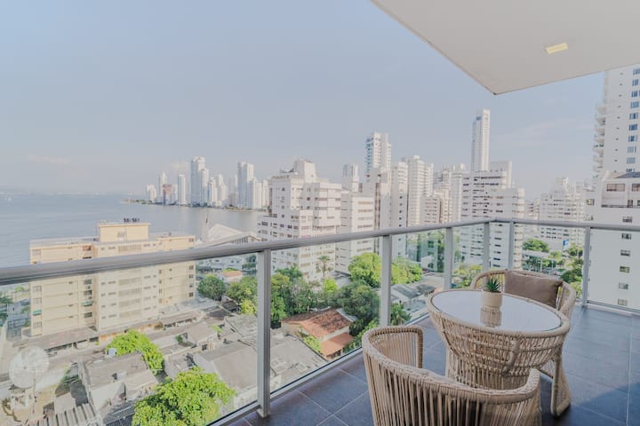 Apartamento Con Vista Al Mar En Bocagrande - Cartagena
