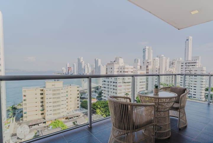 Apartamento Con Vista Al Mar En Bocagrande - Cartagena, Colombia