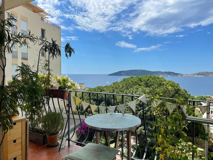Vue Mer, Terrasse, 200m Plages - Toulon