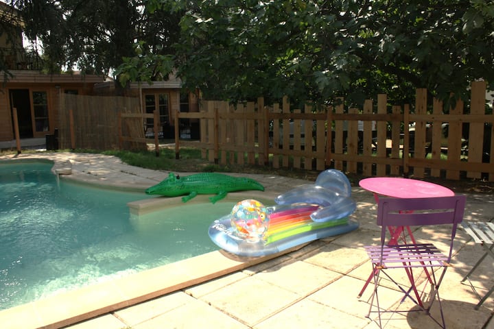 Chalet En Bois Avec Piscine 2 - Nîmes