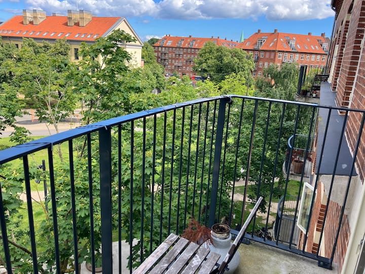 Toværelses Lejlighed Med Altan - Copenhague